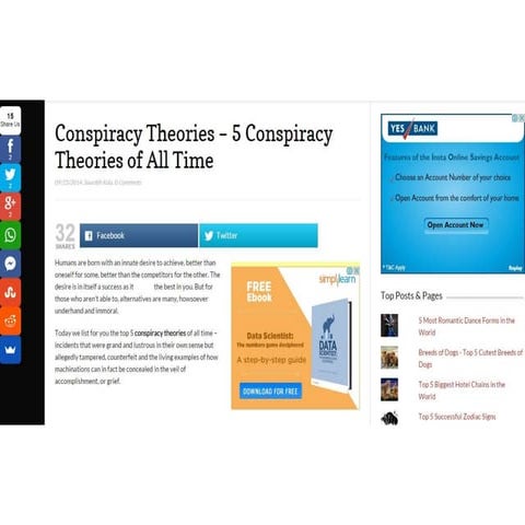 Conspiracy theories of all time | PPTX