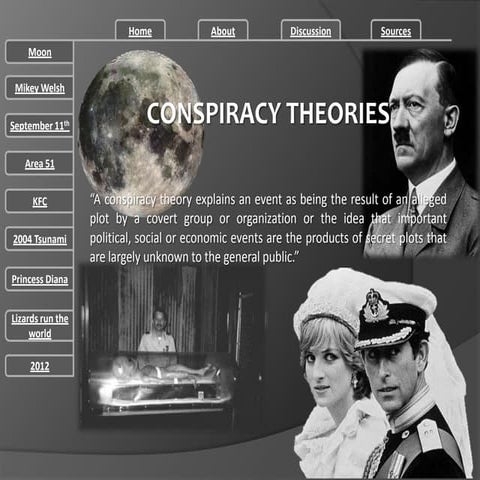 Conspiracy theories presentation | PPSX