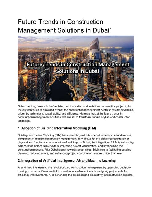 Advanced Construction Techniques: Every Builder Should Know | PDF