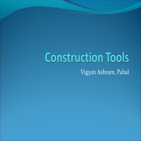 Construction tools | PPT