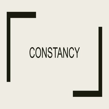 Constancy in design | PPT