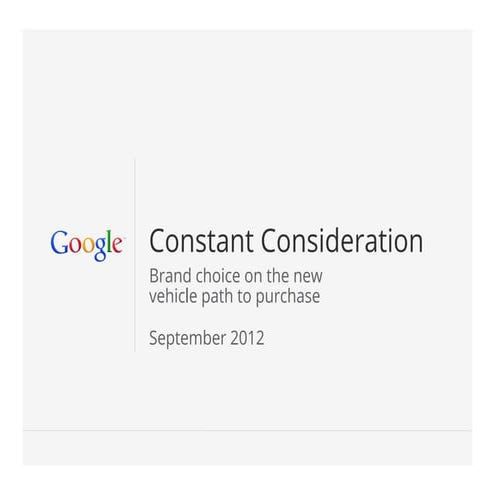 Constant consideration-study research-studies | PPT
