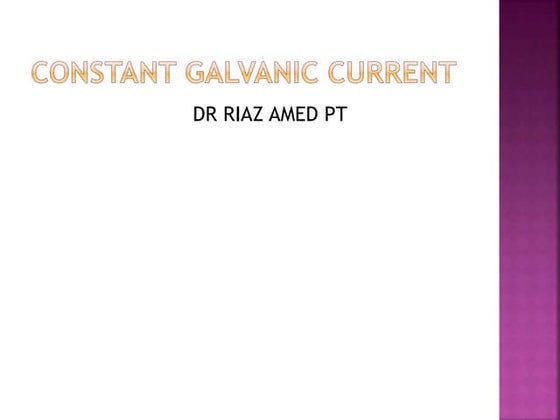 Low Frequency Therapeutic Currents | PPT