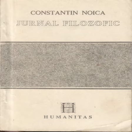 Constantin noica - Jurnal filozofic | PDF