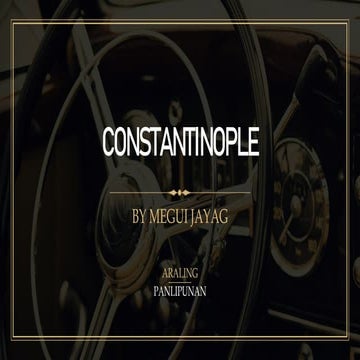 CONSTANTINOPLE AP7 | PPTX
