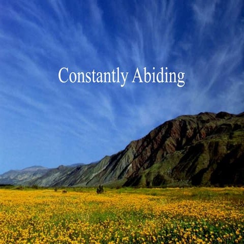 Constantly Abiding | PPTX