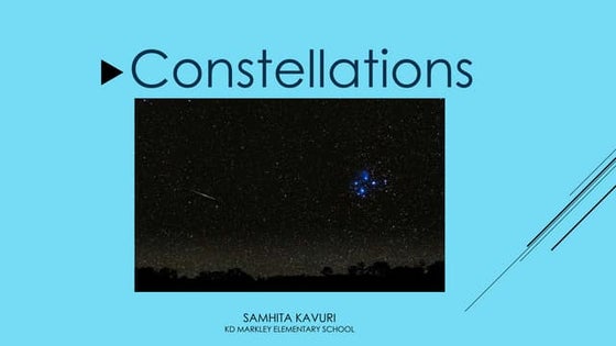 Stars: Constellations for grade 9 student | PPT