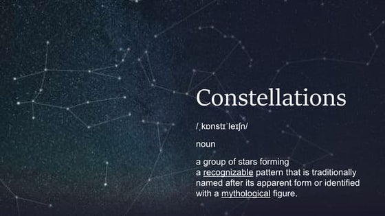 constellations grade for grade 9 presentation | PPT