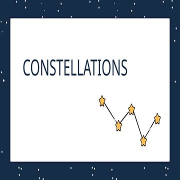 Astronomy - Star Constellations - Grade 9 | PPTX