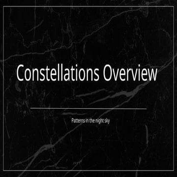 Constellations.ppt Grade 5 different types of constellations | PPT