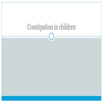Constipation | PPT