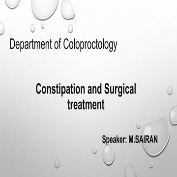 Constipation | PPT