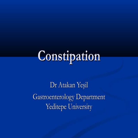 Constipation (1) | PPT
