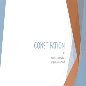 constipation (1).pptx by fatric nirmalraj bcs. PA | PPT