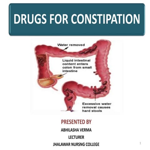 Constipation drugs | PPTX