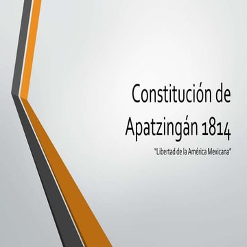 Constitución de apatzingán 1814 | PPTX