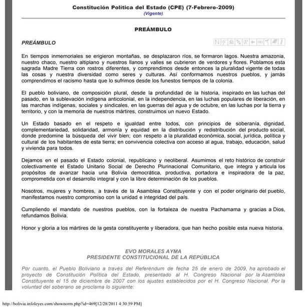 Constitucion bolivia | PDF