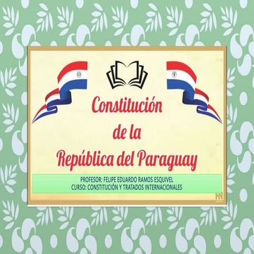 CONSTITUCION POLITICA DE LA REPUBLICA DE PARAGUAY.pptx