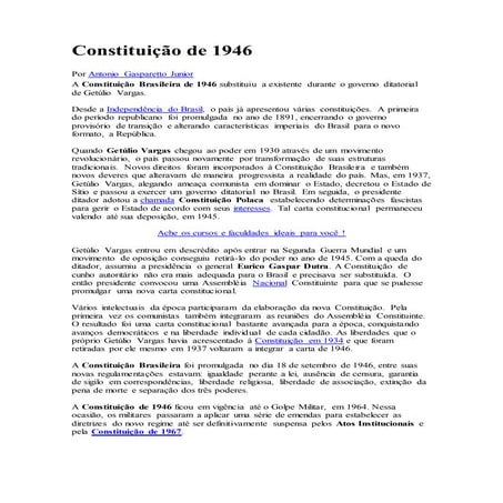 Constituição de 1946 | DOCX