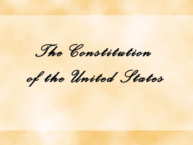 Constitution for kids | PPT
