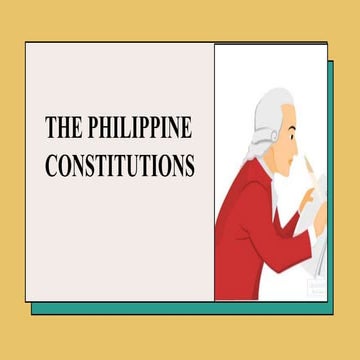 philippine constitutions and its rules and regulations | PPTX | Law