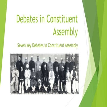 Debates In Constituent Assembly: Seven Key Debates in India Constituent ...