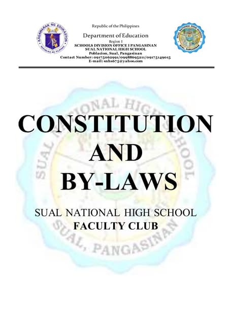 Clubs model constitution | PDF