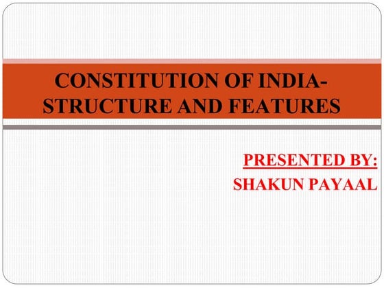 INDIAN CONSTITUTION | PPT