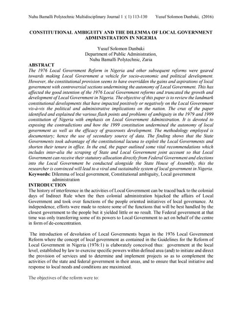 Local regional governance | PPT