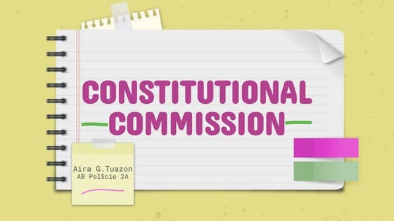 Philippine Constitution - ARTICLE IX - Constitutional Commissions | PPT