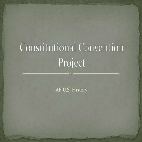 The constitutional convention revised | PPTX
