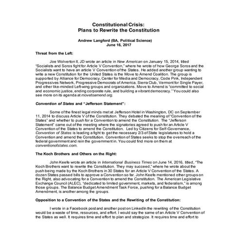 Constitutional crisis | DOCX | Civic affairs | Politics