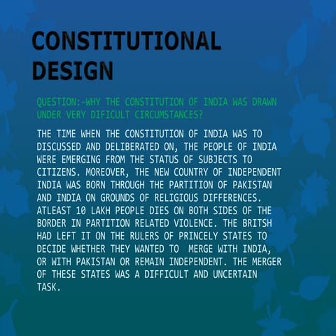 Constitutional design | PPTX