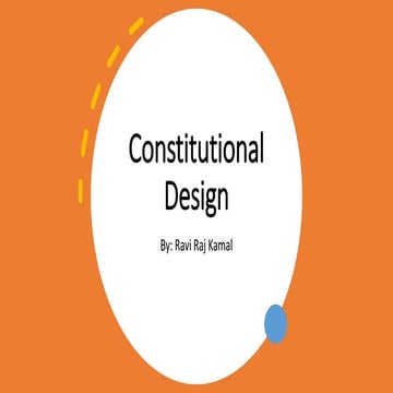 Constitutional Design, Class IX, Democratic Politics | PDF