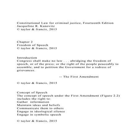 Constitutional Law for criminal justice, Fourteenth EditionJac.docx