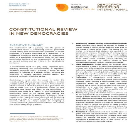 Constitutional review | PDF | Civic affairs | Politics