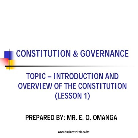 Constitution and governance | PDF