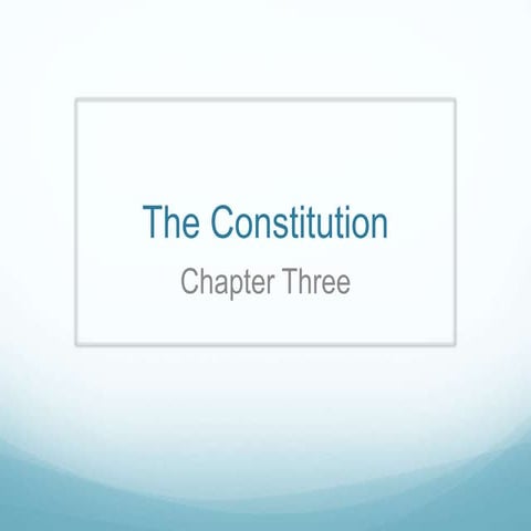 Constitution chapter three copy | PPTX