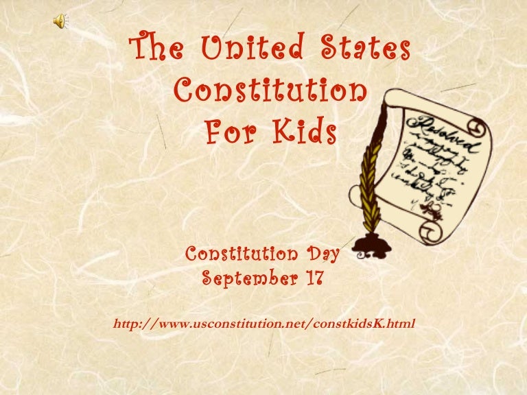 US Constitution for kids