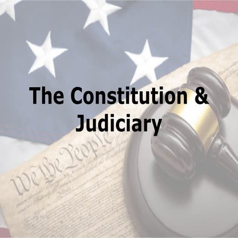 What the Constitution says about the Judiciary | PDF