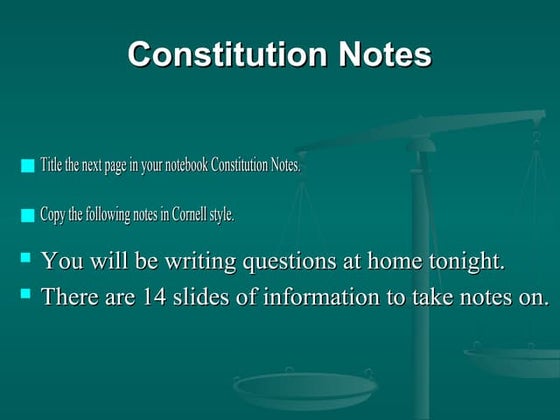 constitution of United states notes.ppt