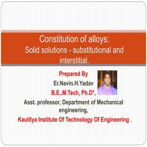 Solid solution strengthening | PPTX