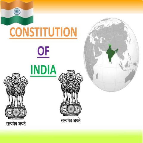 Constitution of india | PPTX