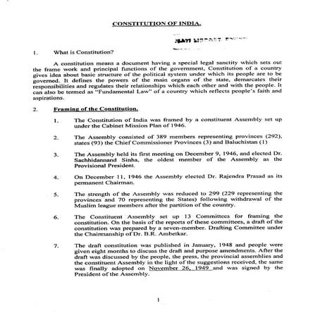 Constitution of india | PDF