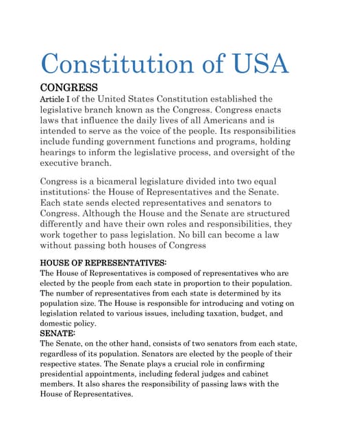 Lesson 7 - LEGISLATIVE DEPARTMENT | PPT