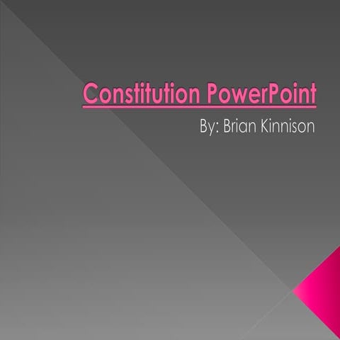 The us constitution power point | PPT