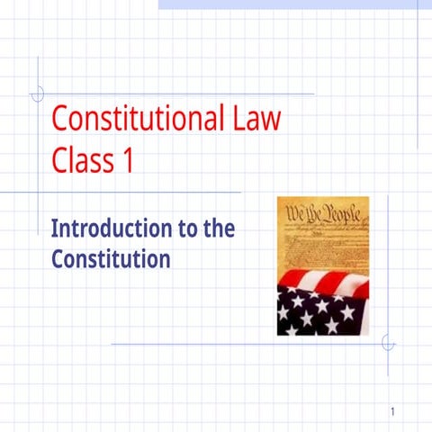 principles of constitutional law introduction | PPT