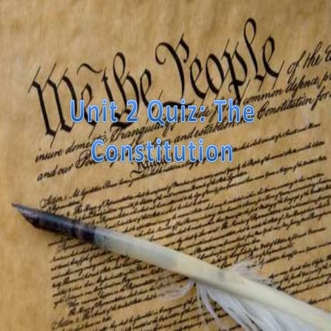Constitution quiz | PPT