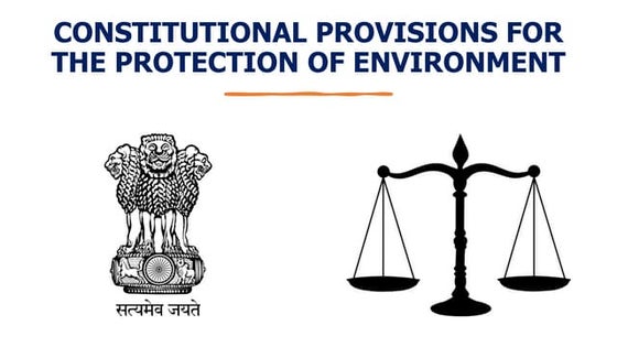 Provision of constitution of india regarding environment | DOCX