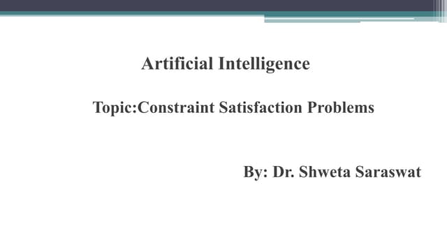 Constraint Satisfaction Problemspptx